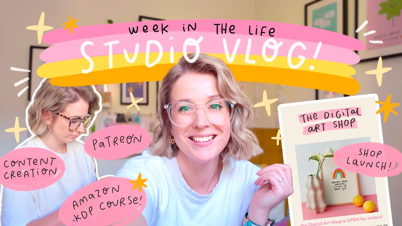 A Week in My Creative Life Studio Vlog: Prepping for My Digital Art ...