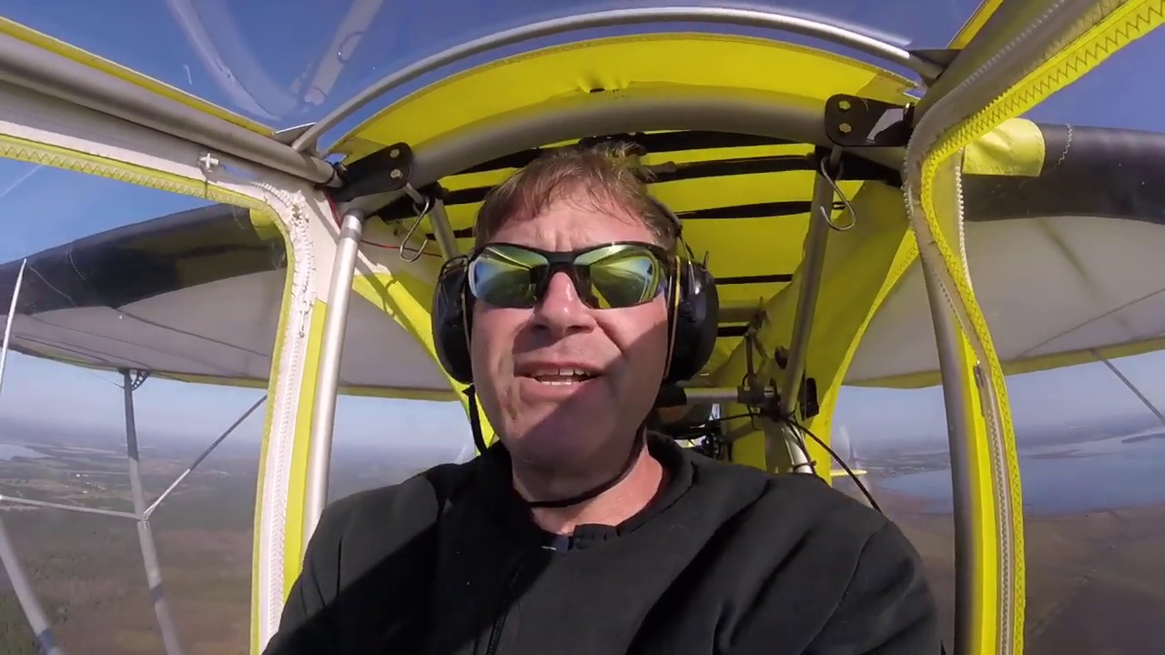 Inside the cockpit of cgs hawk ultralight airplane - YouTube