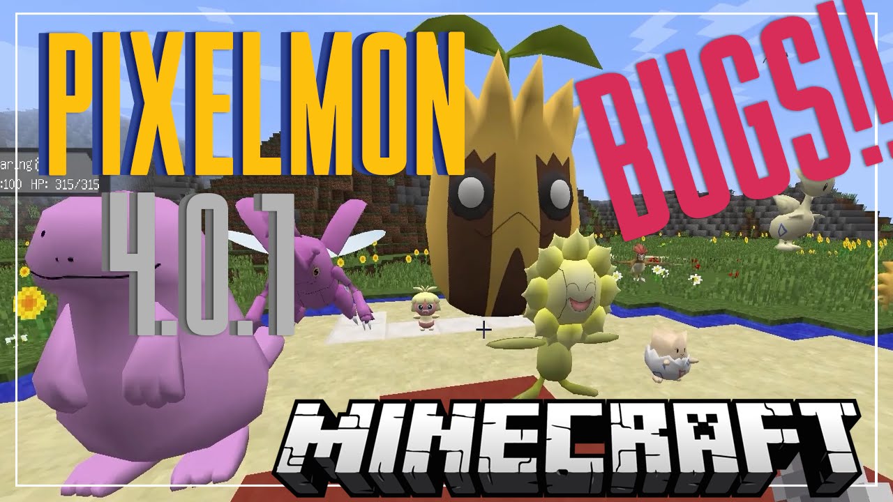 PIXELMON 4.0.1 | MUCHOS NUEVOS POKEMON Y MUCHOS BUGS | MINECRAFT 1.8 - YouTube