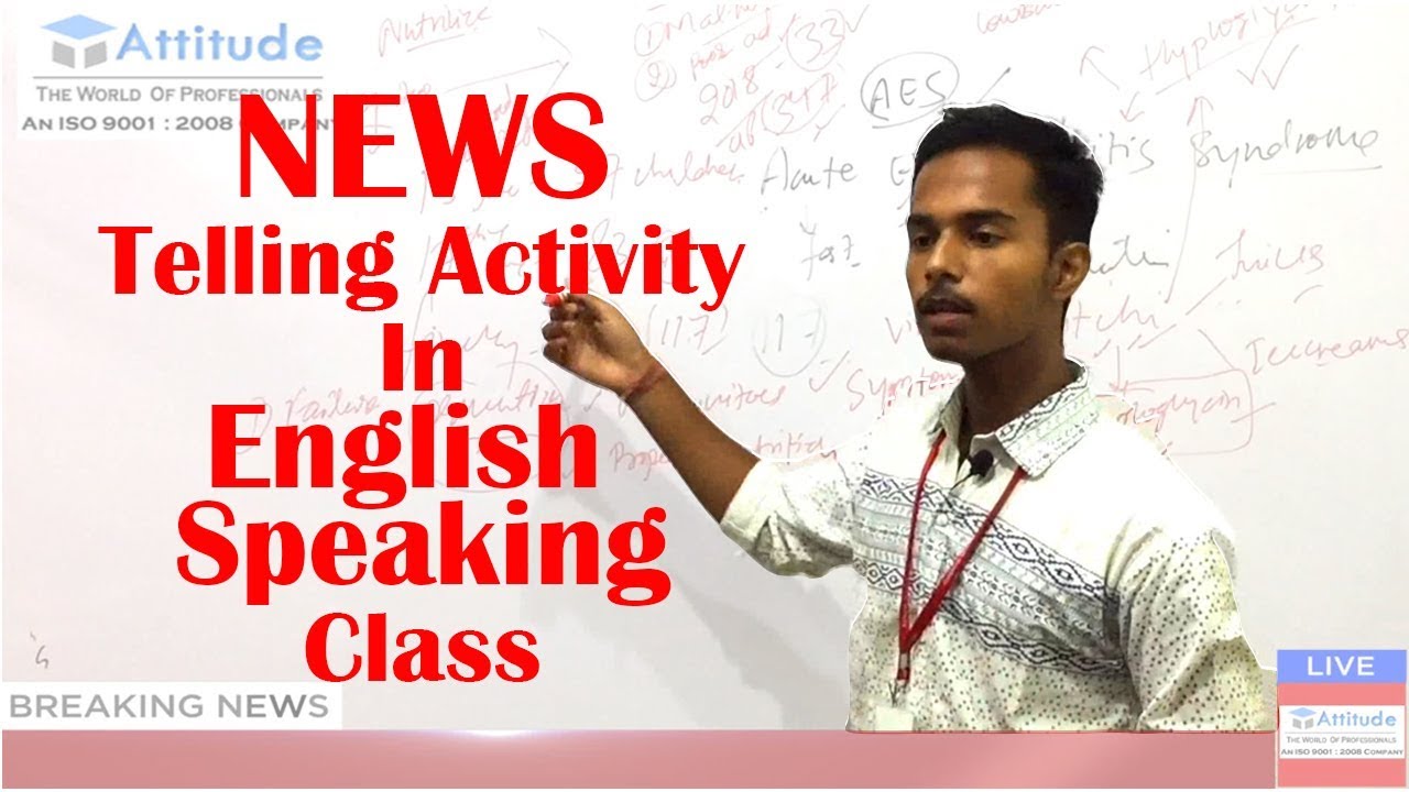News Telling Activity In English Speaking Class - YouTube
