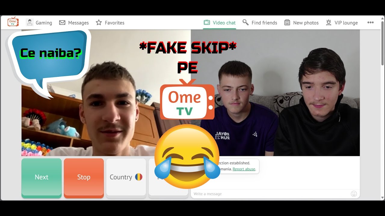 FAKE SKIP PE OME TV | *murim de ras* - YouTube