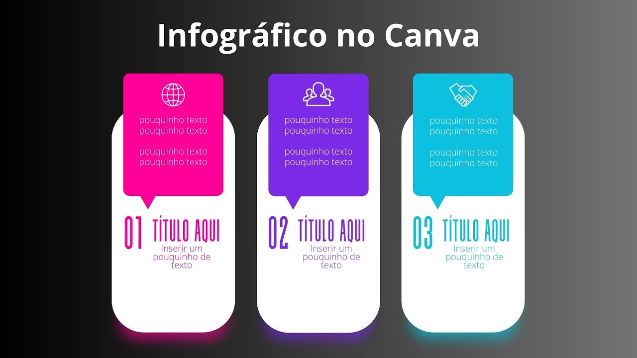 Como criar três opções de infográfico animado no Canva - YouTube