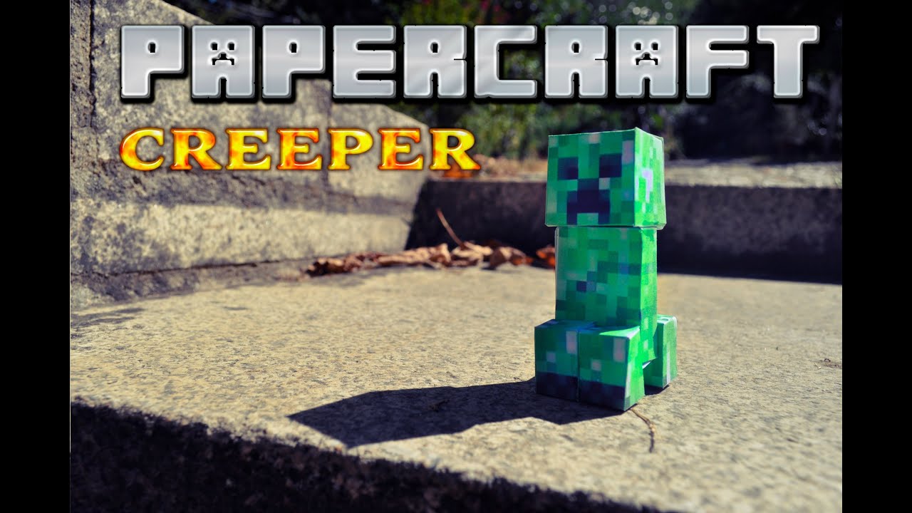 Como hacer un creeper de PAPEL! PAPERCRAFT - YouTube