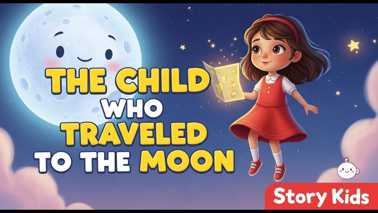 The Child Who Traveled to the Moon 🌕🚀 | English Cartoon Story for Kids ...