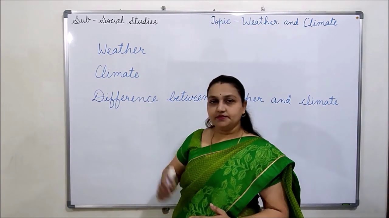 CLASS -5 SOCIAL STUDIES : WEATHER AND CLIMATE PART -1 - YouTube