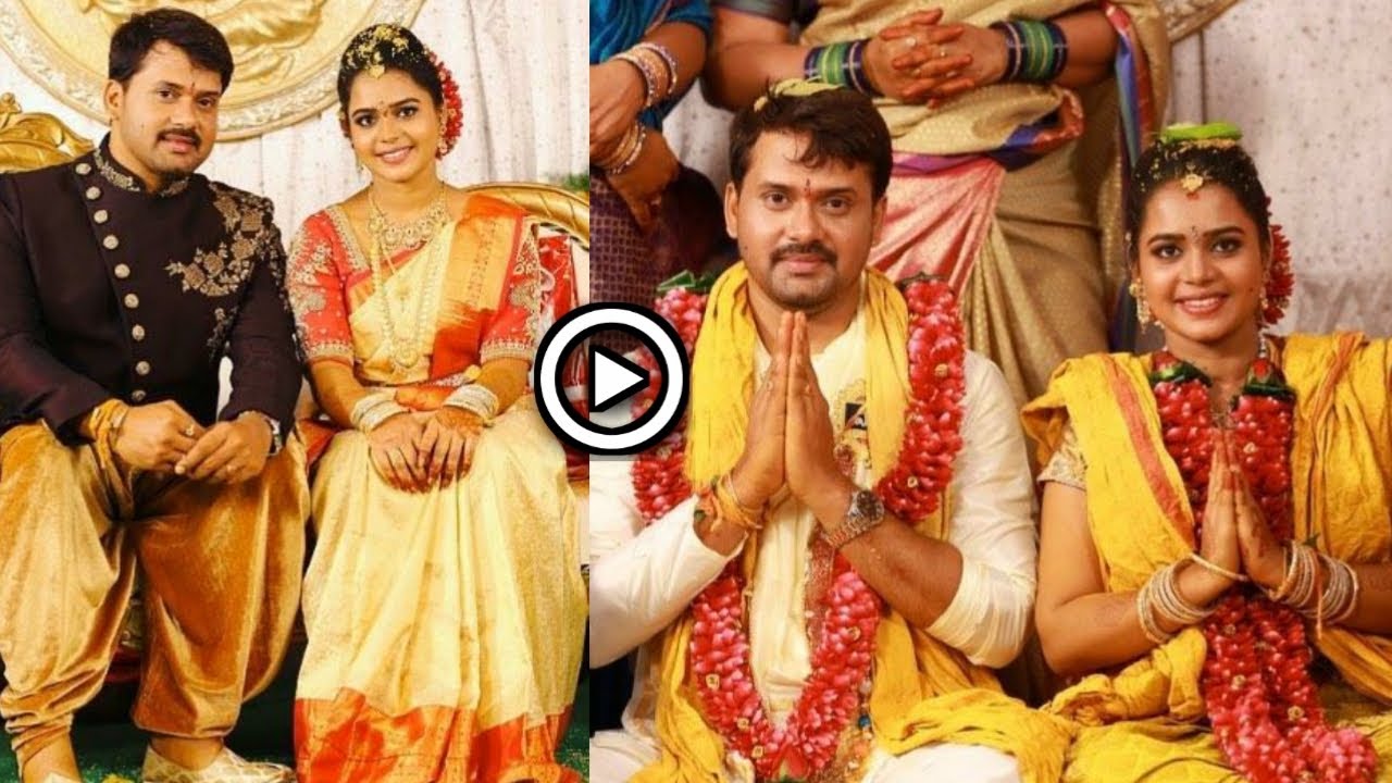 Manasu Mamatha serial actor Gopal venu marriage photos || Serial actor ...