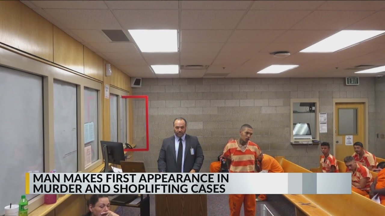 Suspect in Albuquerque murder, shoplifting cases appears in court - YouTube