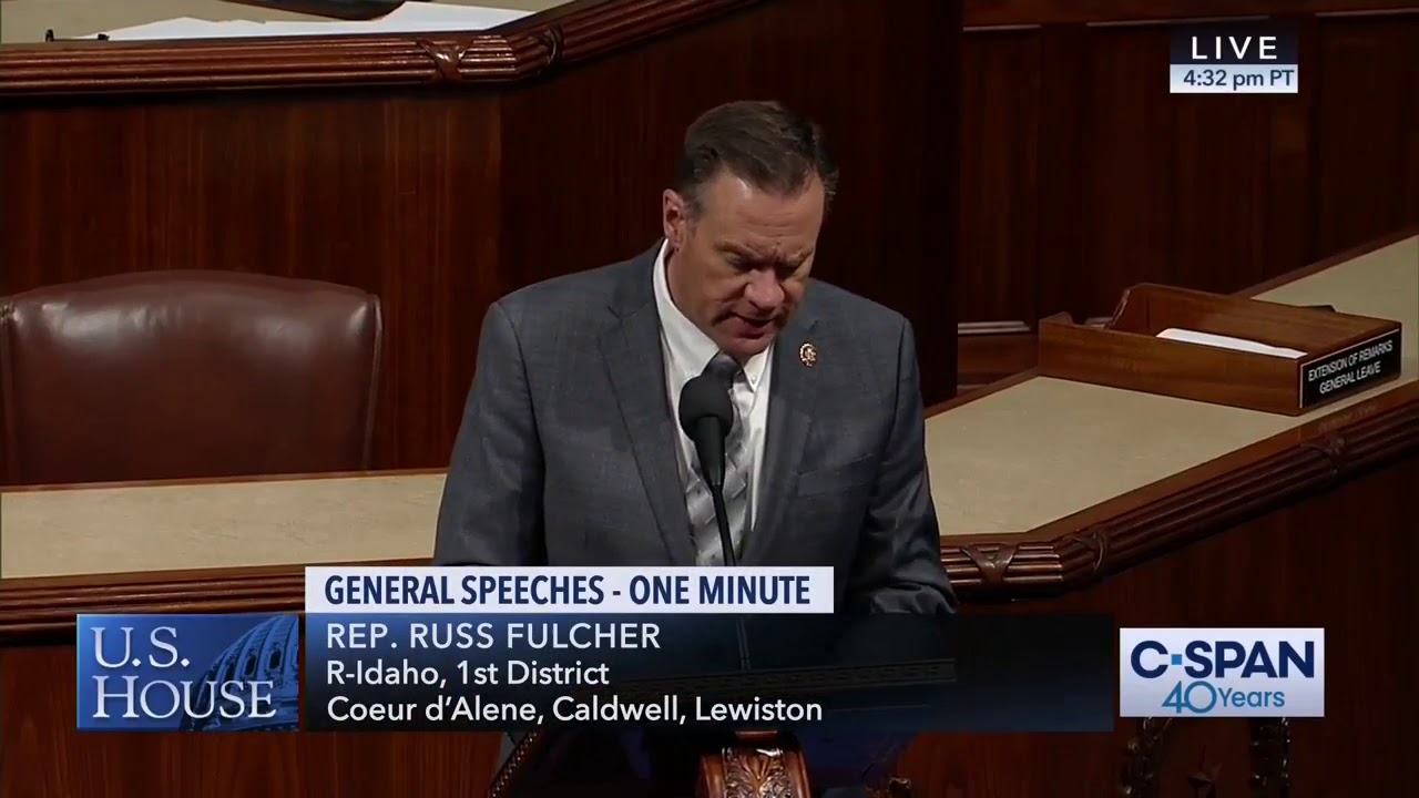 Rep. Russ Fulcher Congratulates Constituent Winners of CSPAN’s ...