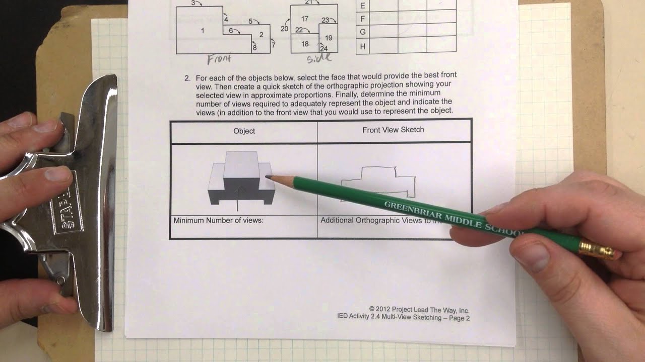 IED Activity 2.4 Multiview Sketching #2 - YouTube
