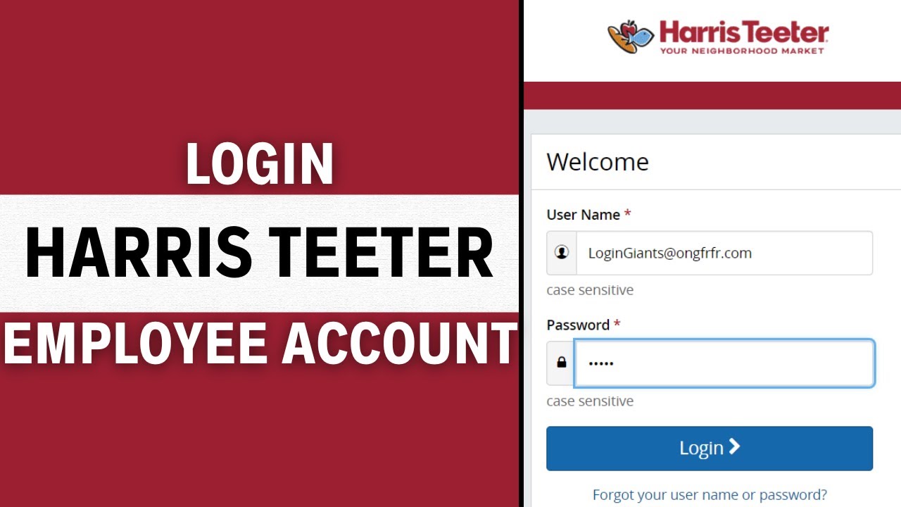 MyHTSpace Portal Login 2024 | Harris Teeter Employee Login - YouTube
