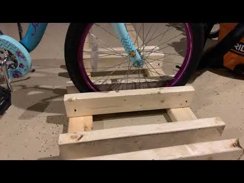 Easy DIY 2x4 bike rack for home garage