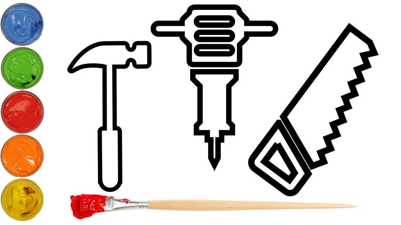 Color and Learn TOOLS | Drawing, Painting & Coloring for Kids ...