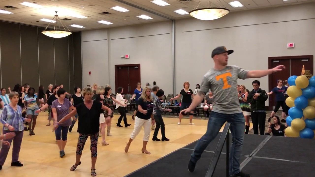 Wiser & Older Line Dance by Joey Warren @ 2019 Marathon - YouTube
