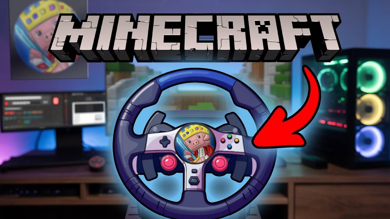 Can I Survive Minecraft Using Only a Steering Wheel? - YouTube