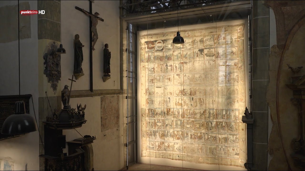 Sonderausstellung: 550 Jahre GROSSES ZITTAUER FASTENTUCH - YouTube