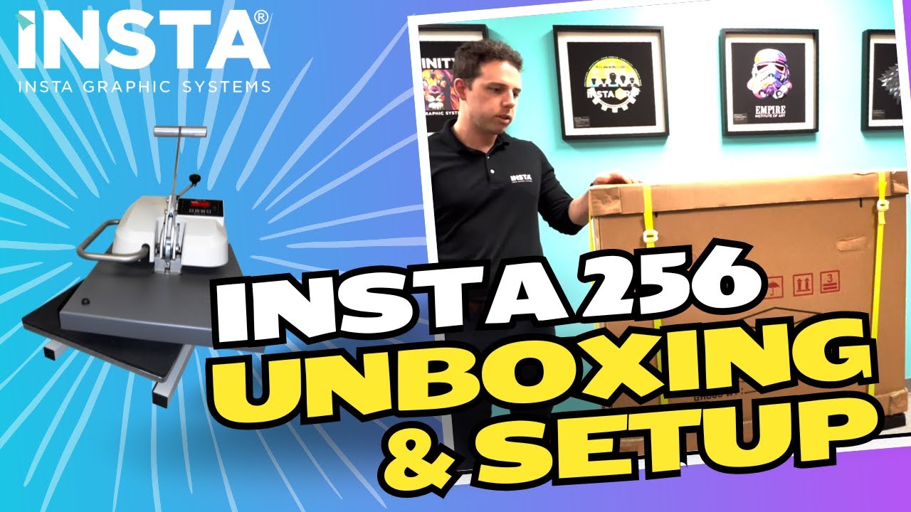 Insta 256 Heat Press Unboxing & Setup - YouTube