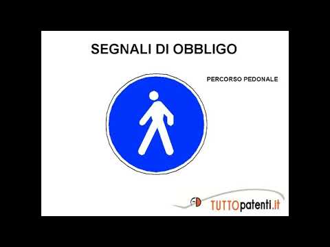 Lezione 04- Segnali di obbligo - YouTube