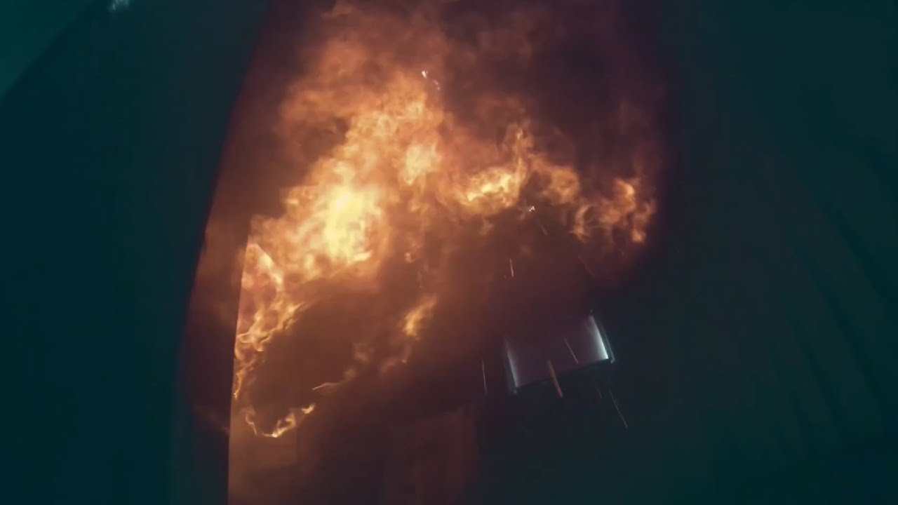 Shipping container burn building kit- Fire Attack - YouTube