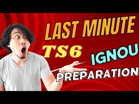 Last Hour TS06 IGNOU Preparation || PASS - YouTube