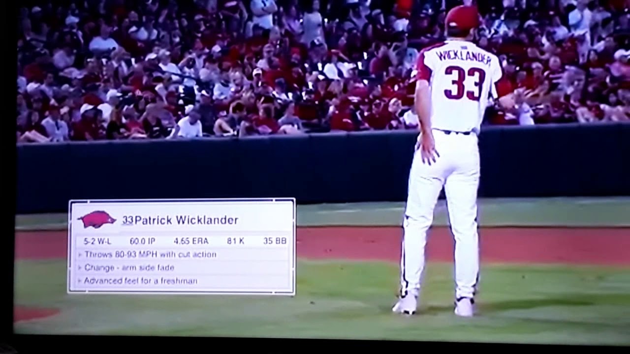 Patrick Wicklander 7 K's vs. TCU Fayetteville Regional 6-2-19 - YouTube