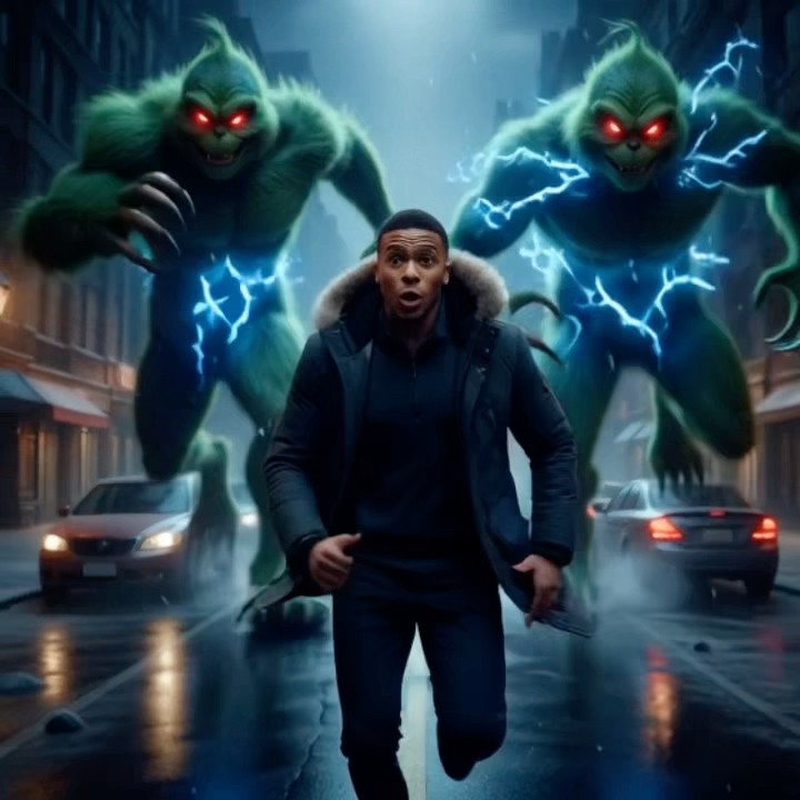 Messi Ronaldo Neymar Chased By Grinch Vs Mbappe #messi #ronaldo #neymar ...