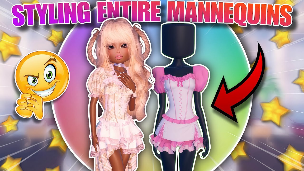 ONLY Styling *ENTIRE MANNEQUINS* In Dress To Impress PRO Servers ...