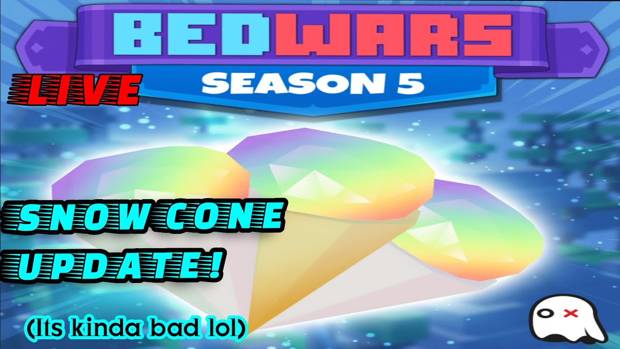 🔴SNOW CONE UPDATE LIVE! Roblox Bedwars custom matches LIVE! (Roblox ...