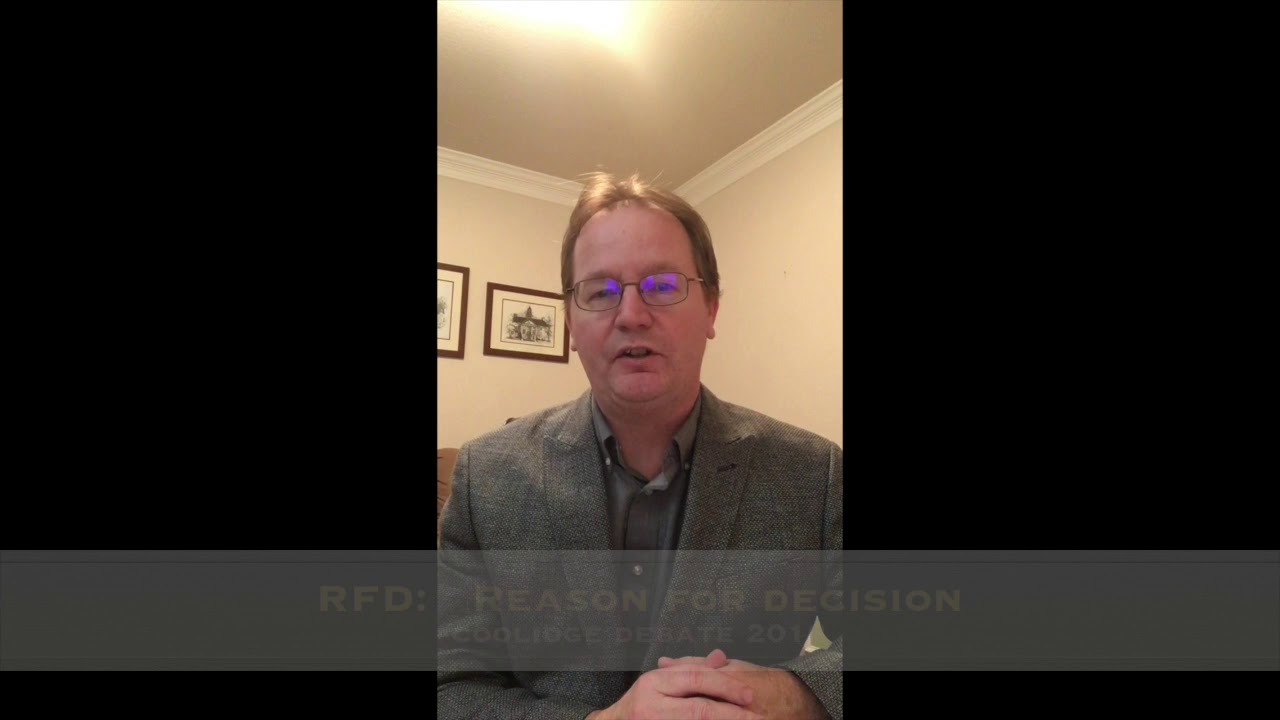 Coolidge Debate judging - YouTube