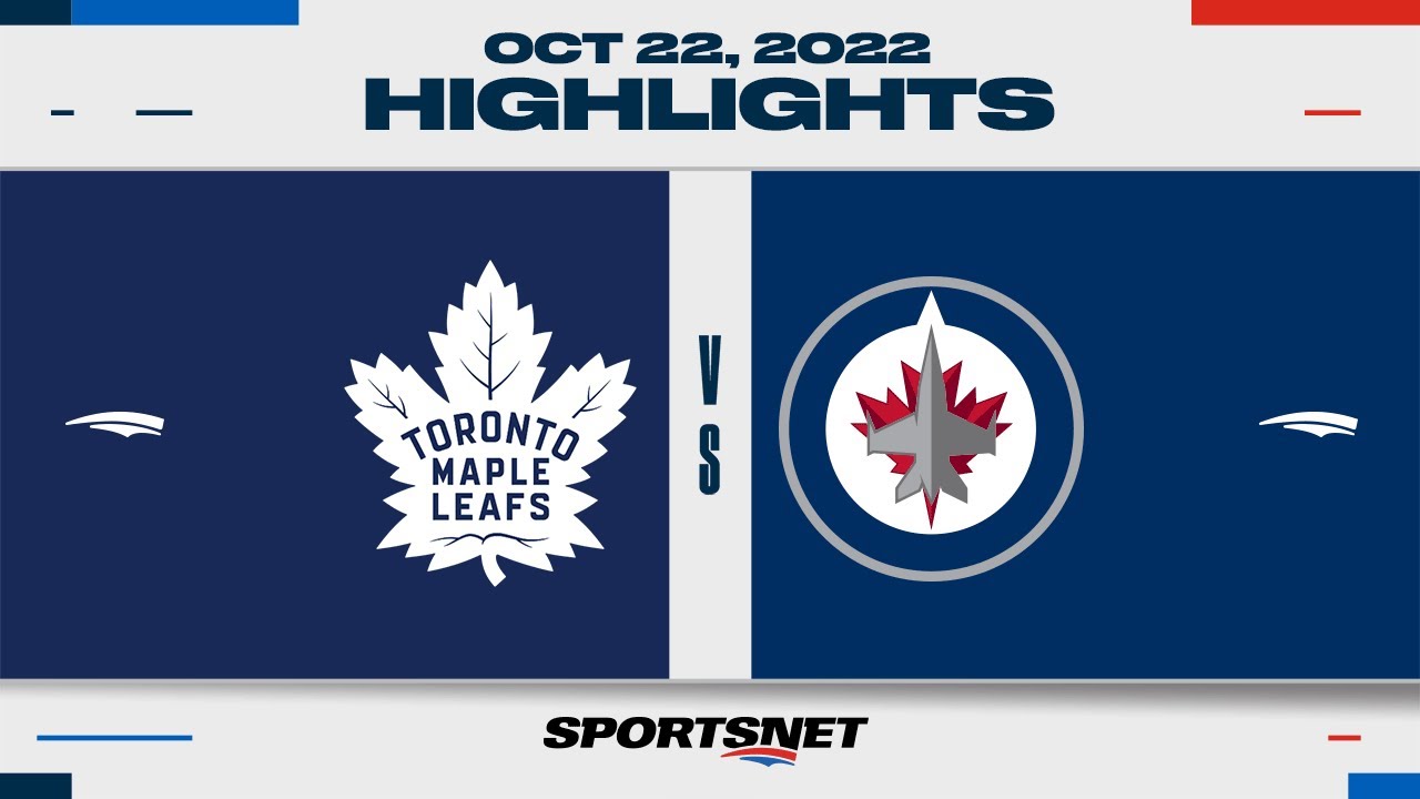 NHL Highlights | Maple Leafs vs. Jets - October 22, 2022 - YouTube