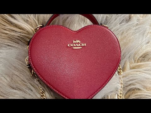 COACH Heart Bag Red Pre-Valentines 2023 Collection ️ UNBOXING! - YouTube