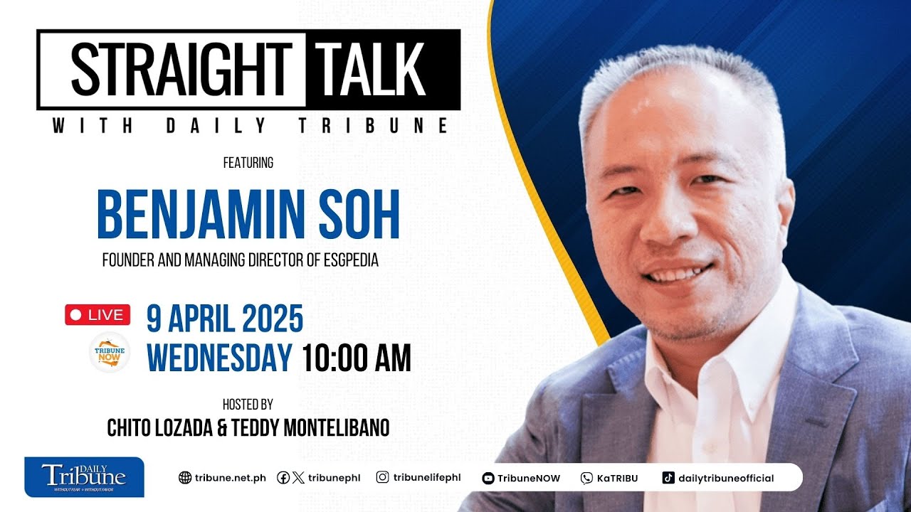 Benjamin Soh | Straight Talk (09 April 2025 Wednesday) - YouTube