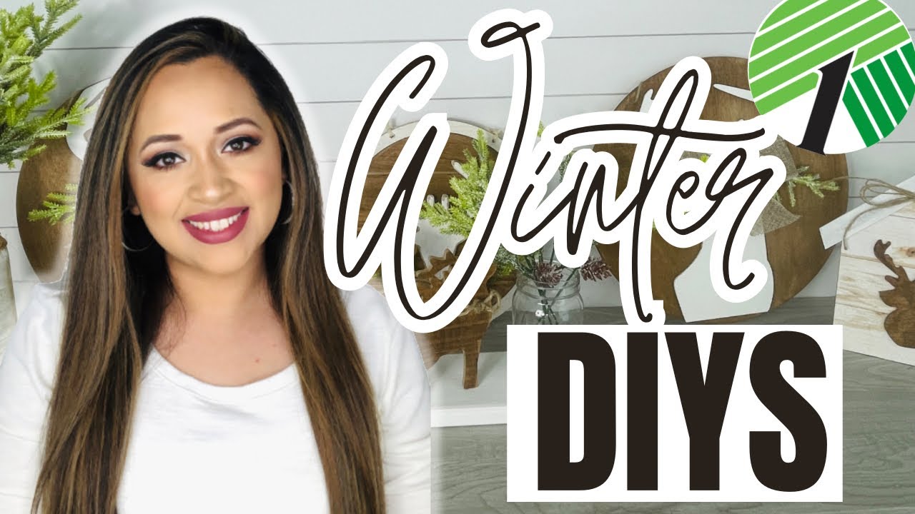 DOLLAR TREE DEER WINTER DIYS - YouTube