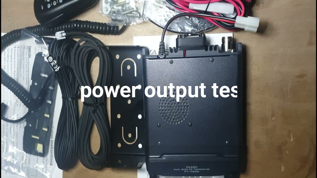 YAESU FT-7900 unboxing and power output test - YouTube