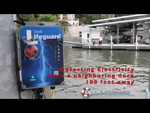 Dock Lifeguard Dock Shock Warning System detecting Electricity from a ...
