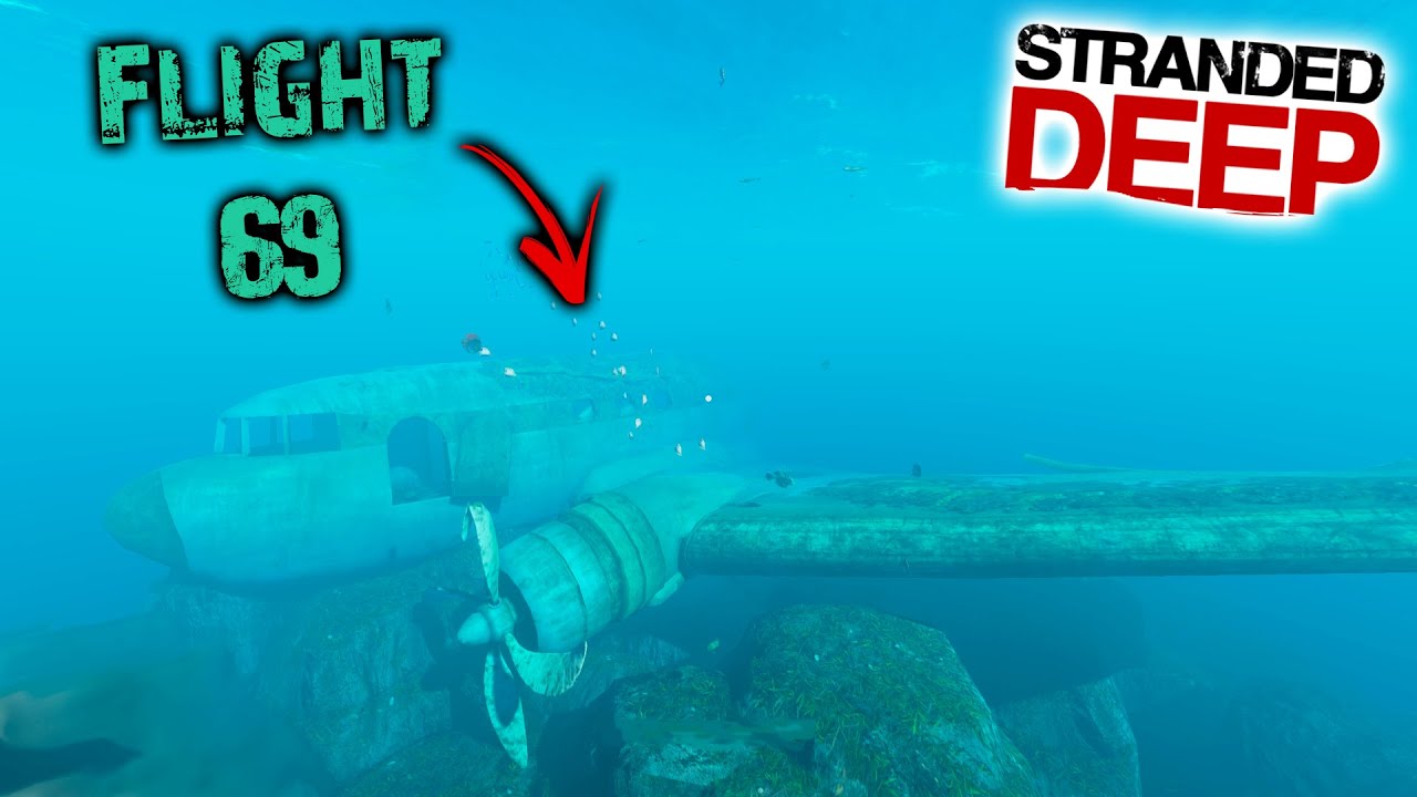 Finding a Crashed Airplane in Stranded Deep Custom Island - YouTube