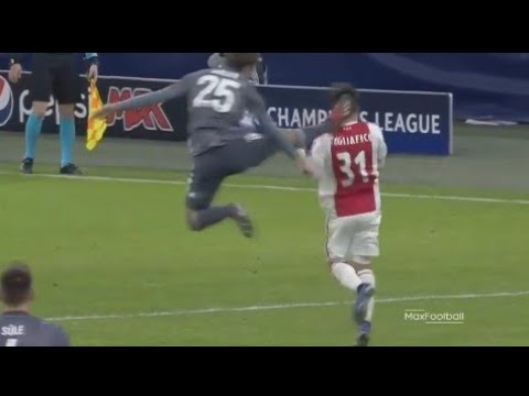 Worst football tackles which led to red cards - YouTube