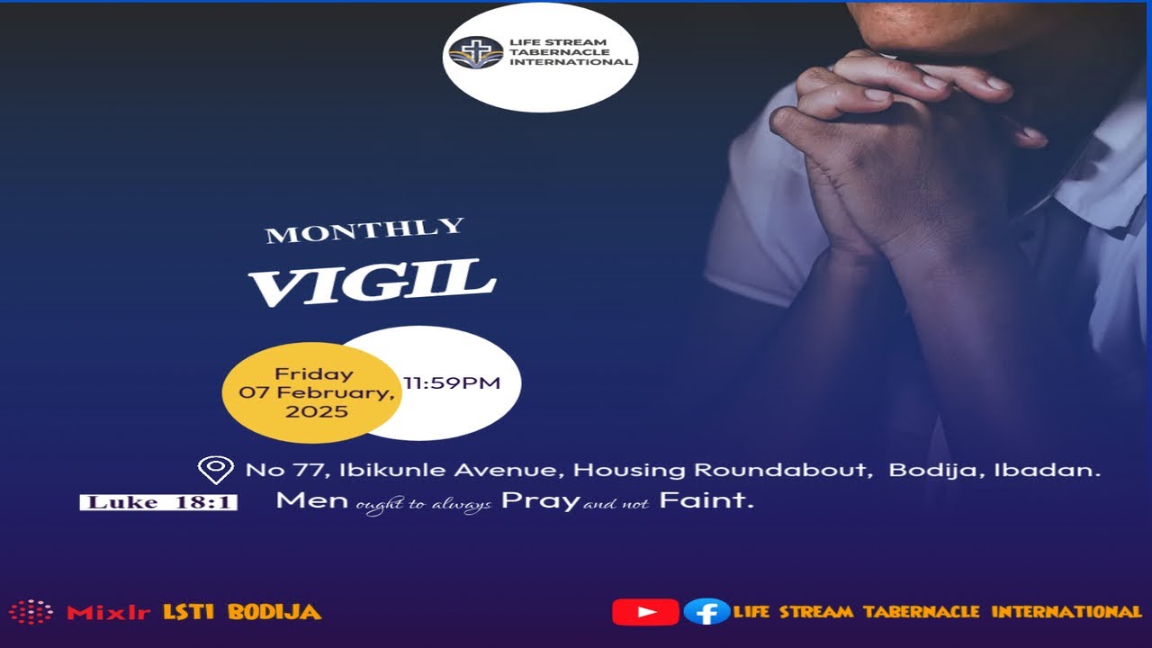 FEBRUARY MONTHLY VIGIL - YouTube