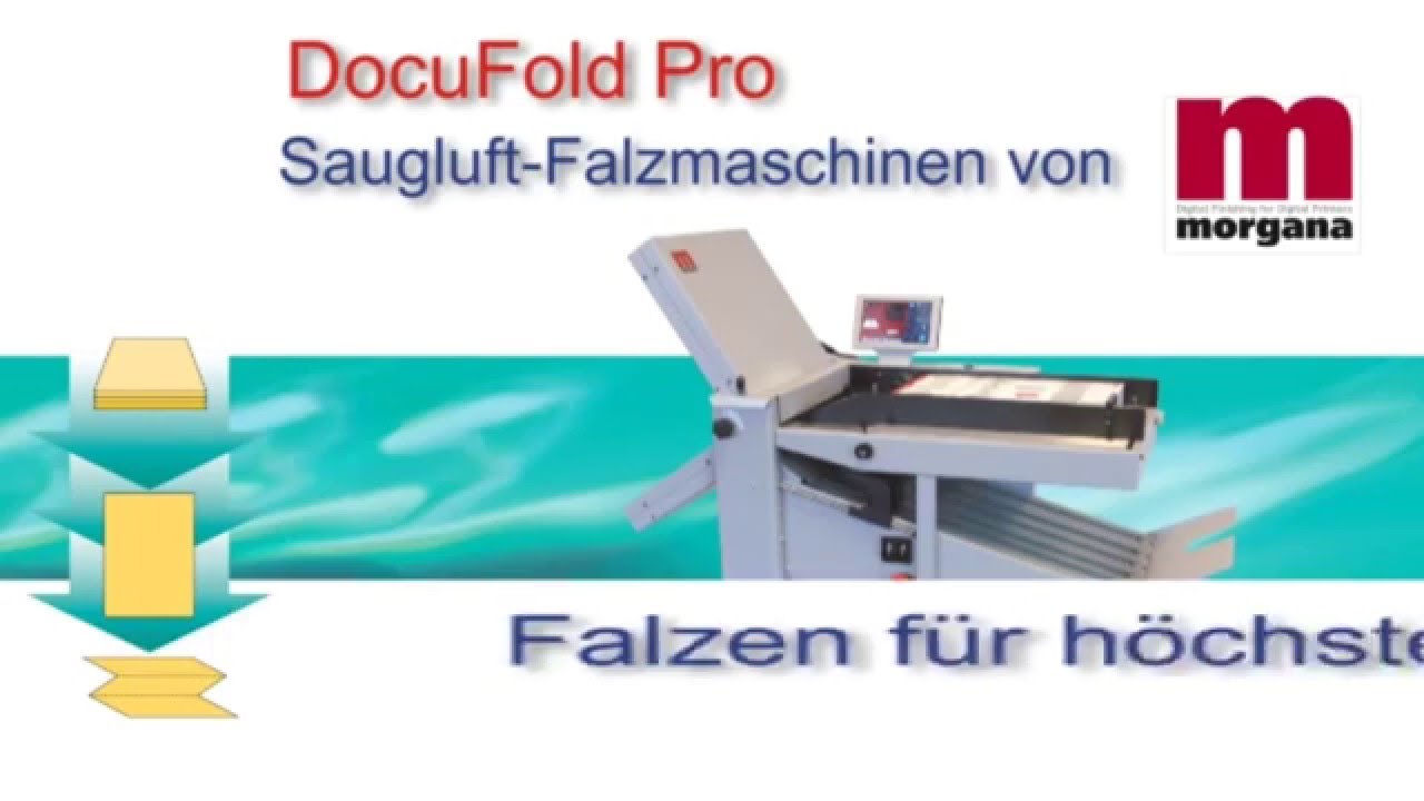 MORGANA DOCUFOLD PRO - Falzmaschine - YouTube