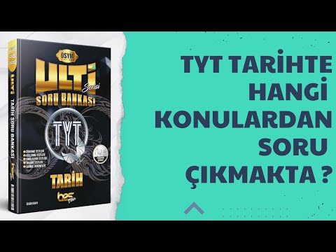 TYT TARİH - KONULARA GÖRE SORU DAĞILIMI