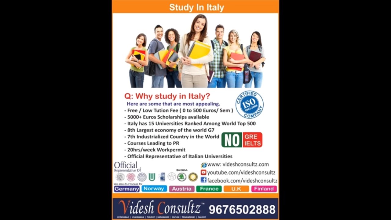 Study in Europe | Free Education with Scholarships | Videsh Consultancy ...