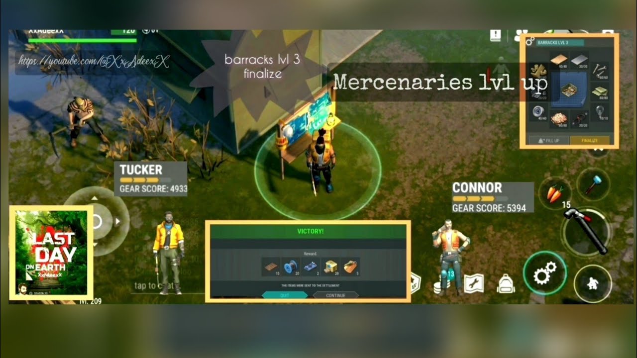 Barracks and Mercenaries lvl up / Settlement / - YouTube