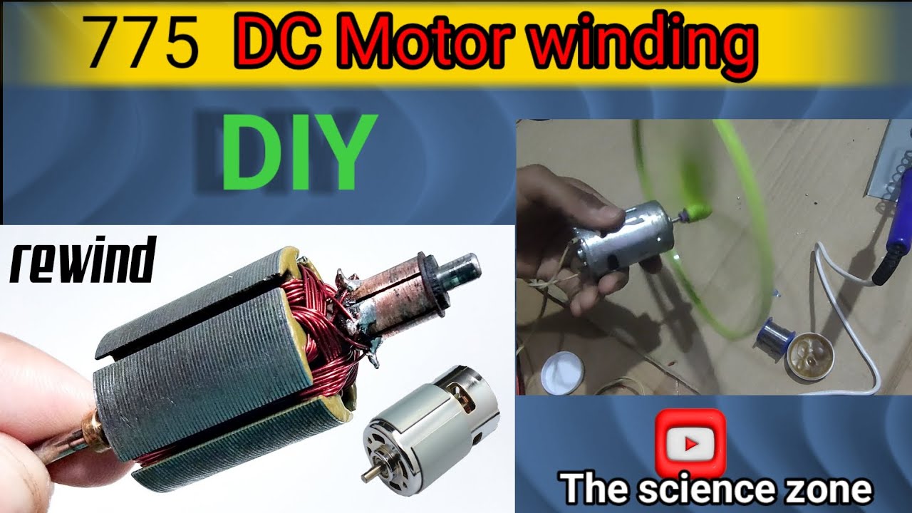 775 DC Motor Rewinding at Home Step-by-Step Guide / 775 DC motor ...