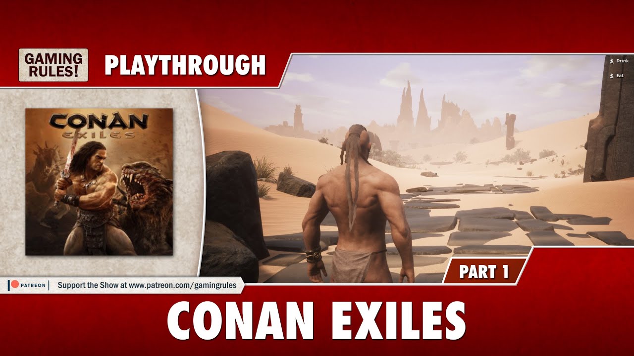Conan Exiles Computer game - Playthrough - Part 1 - YouTube
