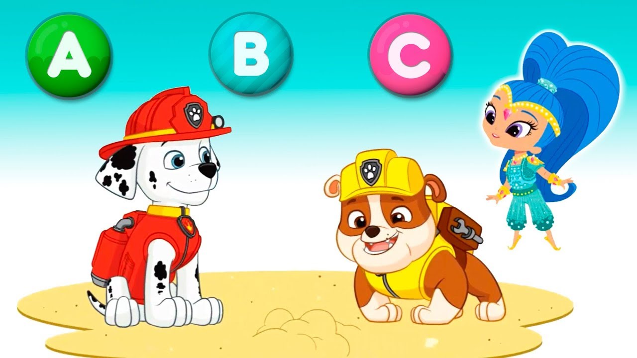 Friends teach letters ABCD - YouTube