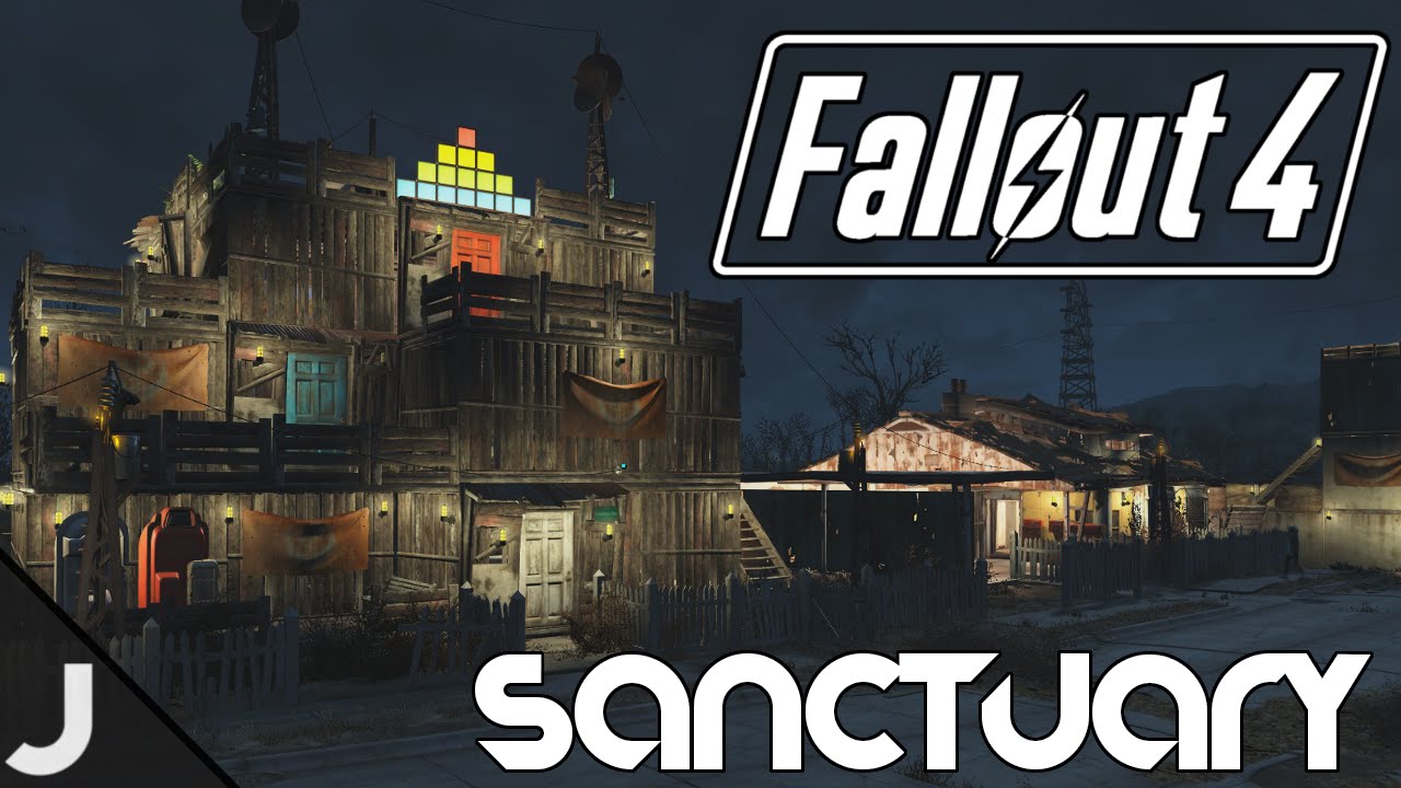 Fallout 4 - Fort Sanctuary - Base Building Tour [Castle Base] - YouTube