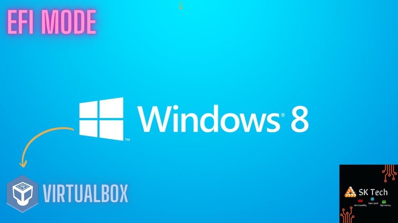 How to install Windows 8 (Build 9200) on VirtualBox on EFI Mode - YouTube