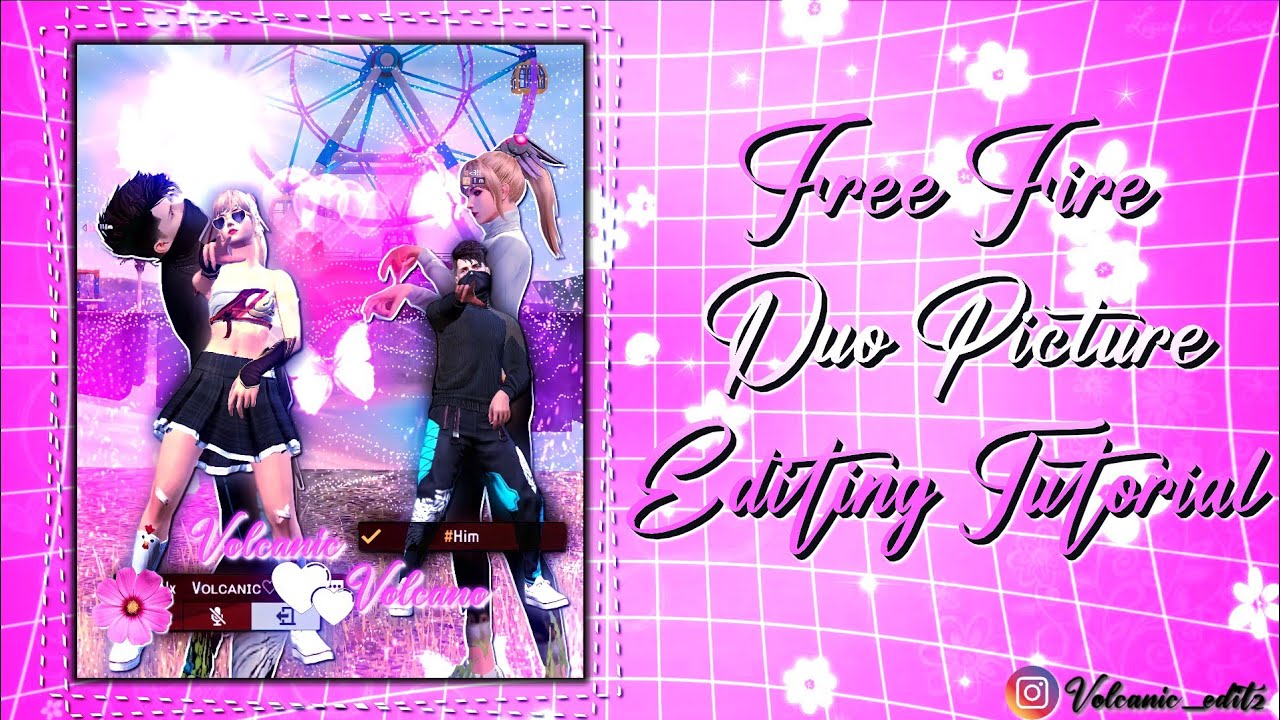 Free Fire Couple Picture Editing Tutorial ||@volcanic_ff || Free Fire ...