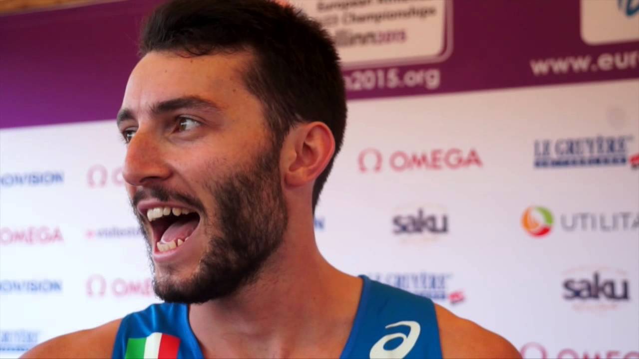 Lorenzo Perini (ITA) after winning Bronze in the 110mH - YouTube