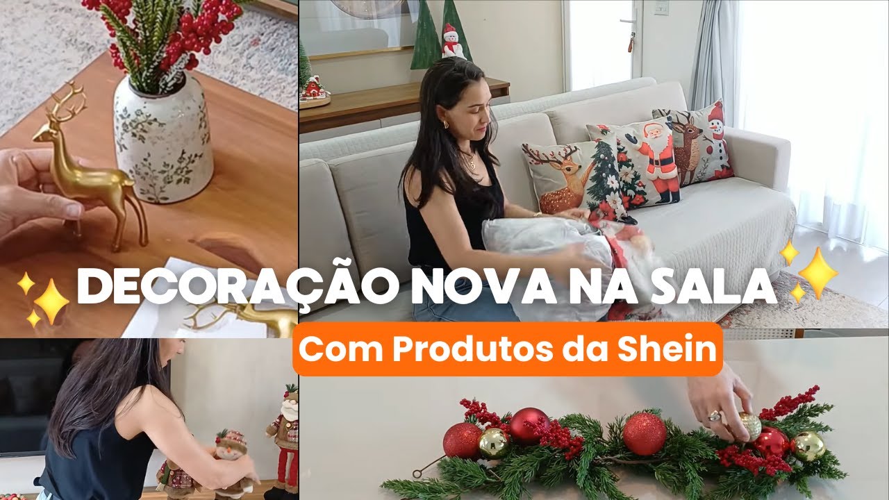 Decorando a sala Com Produtos da Shein | Carla Oliveira - YouTube