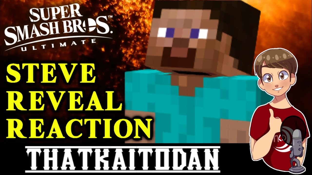 STEVE IN SMASH!!! Minecraft x Smash Ultimate Reveal Reaction - YouTube